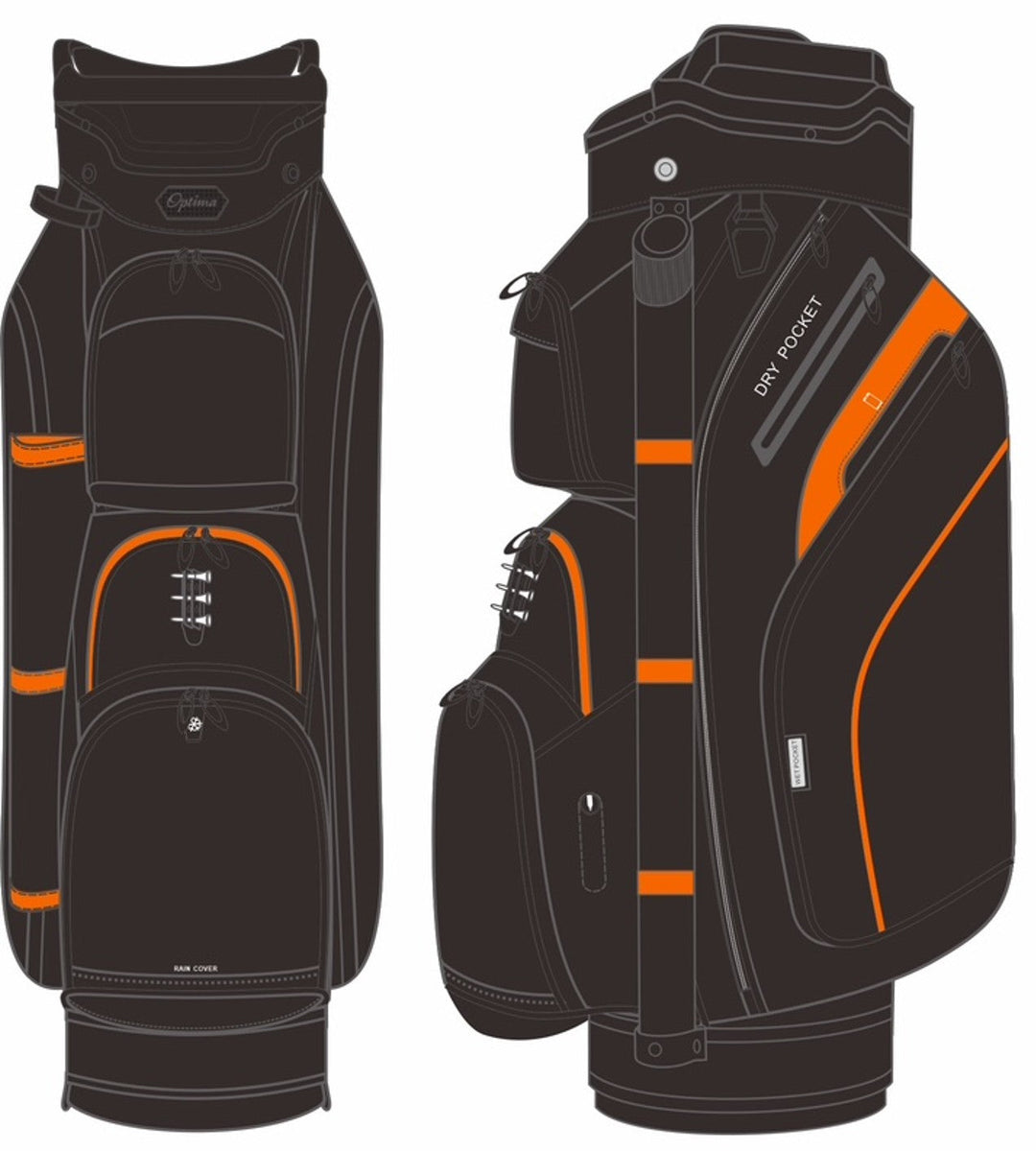 Optima Golf Bag Glory Cart – The Golf Warehouse